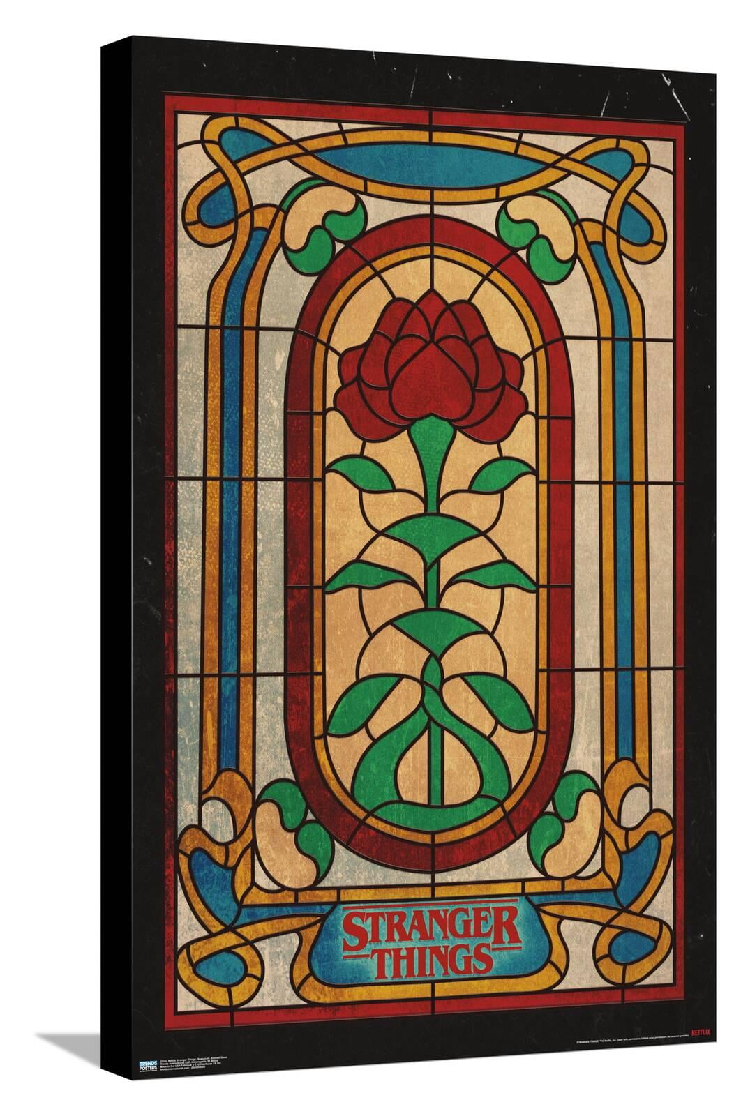 Netflix Stranger Things: Season 4 - Stained Glass Canvas Wall Poster ...