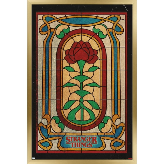 Netflix Stranger Things: Season 4 - Stained Glass Wall Poster, 14.725 ...