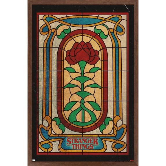 Netflix Stranger Things: Season 4 - Stained Glass Wall Poster, 22.375 ...