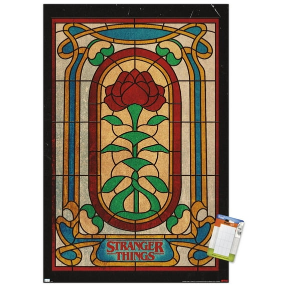 Netflix Stranger Things: Season 4 - Stained Glass Wall Poster, 22.375 ...
