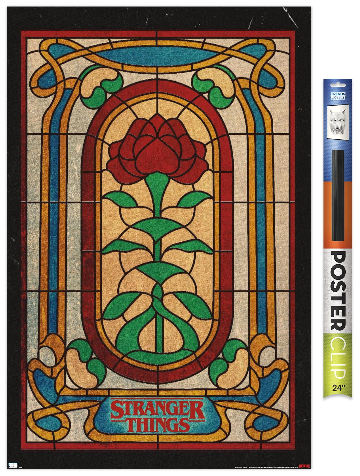 Netflix Stranger Things: Season 4 - Stained Glass Wall Poster, 22.375 ...