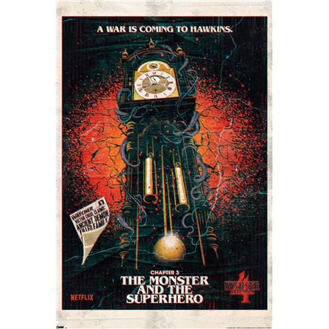 Netflix Stranger Things: Season 4 - The Clock Wall Poster, 14.725" x 22 ...