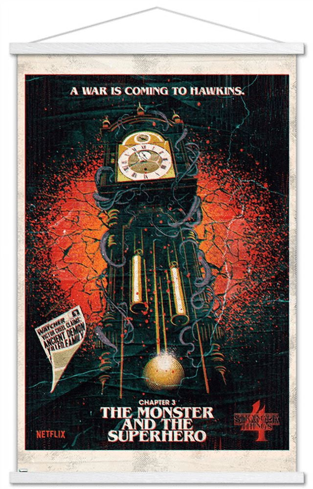 Netflix Stranger Things: Season 4 - The Clock Wall Poster with Magnetic ...