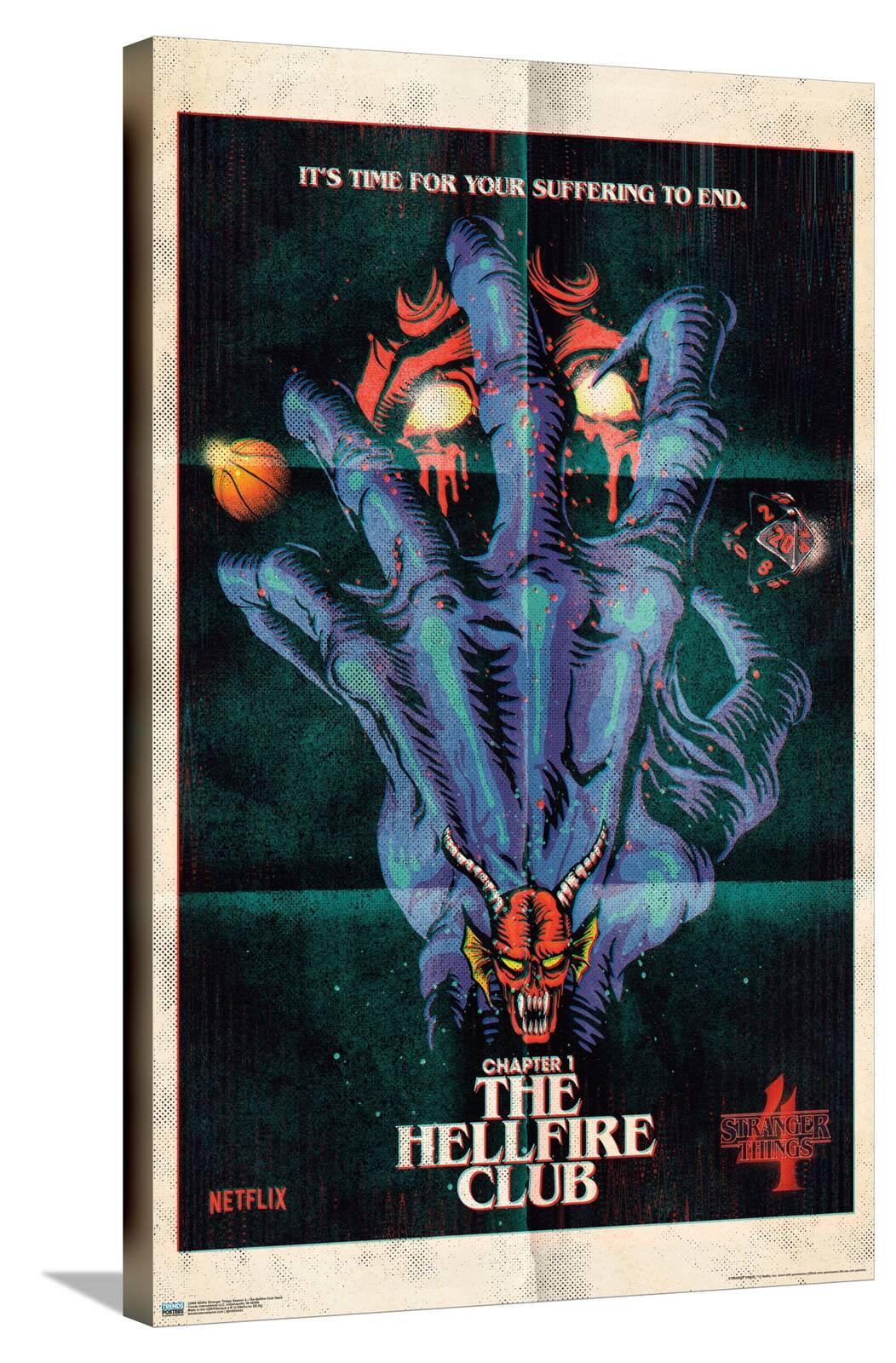 Netflix Stranger Things: Season 4 - The Hellfire Club Canvas Wall ...