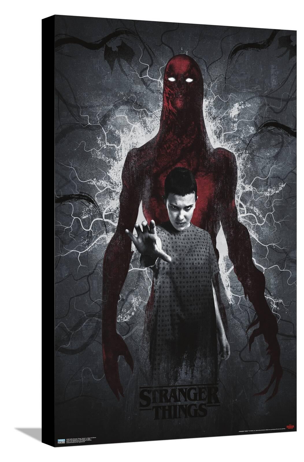 Netflix Stranger Things: Season 4 - Vecna and Eleven Canvas Wall Poster ...