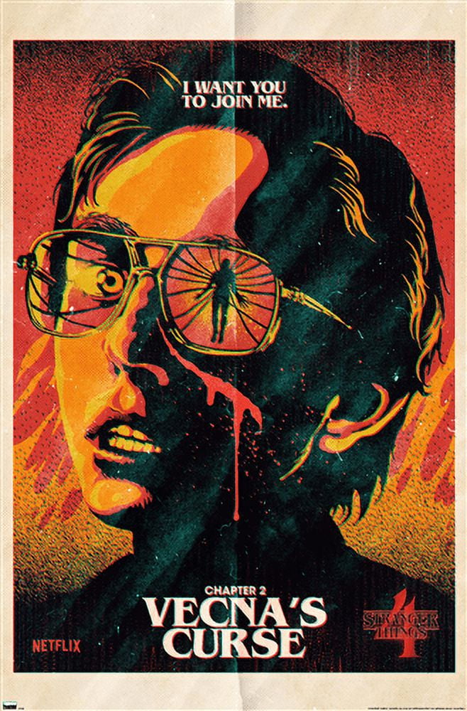 Netflix Stranger Things: Season 4 - Vecna's Curse Wall Poster, 22.375 ...