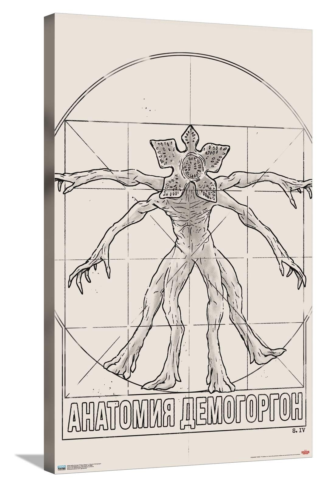 Netflix Stranger Things: Season 4 - Vitruvian Demogorgon Canvas Wall ...