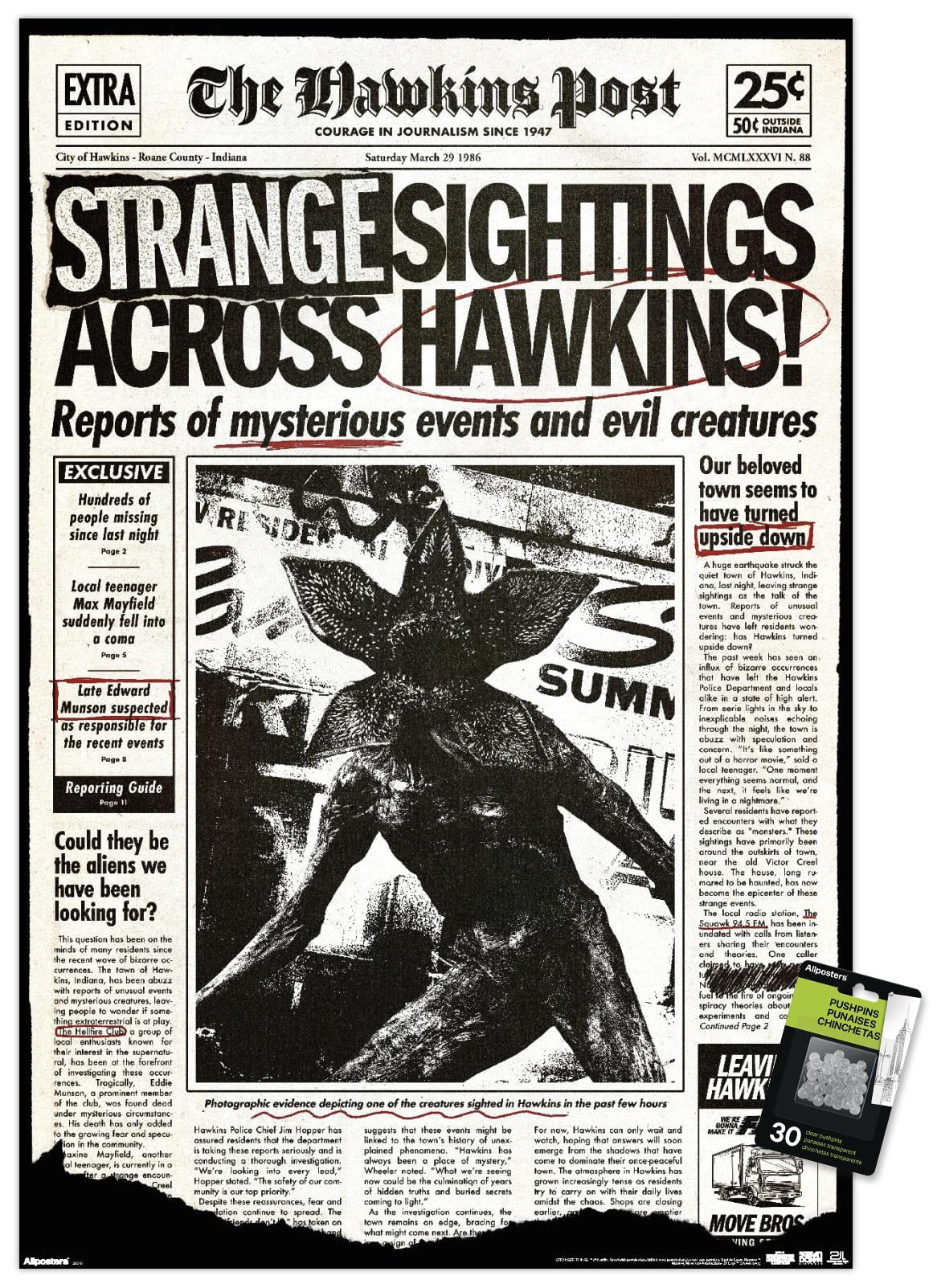 Netflix Stranger Things: Season 5 (2025) - Demogorgon Newspaper Wall ...