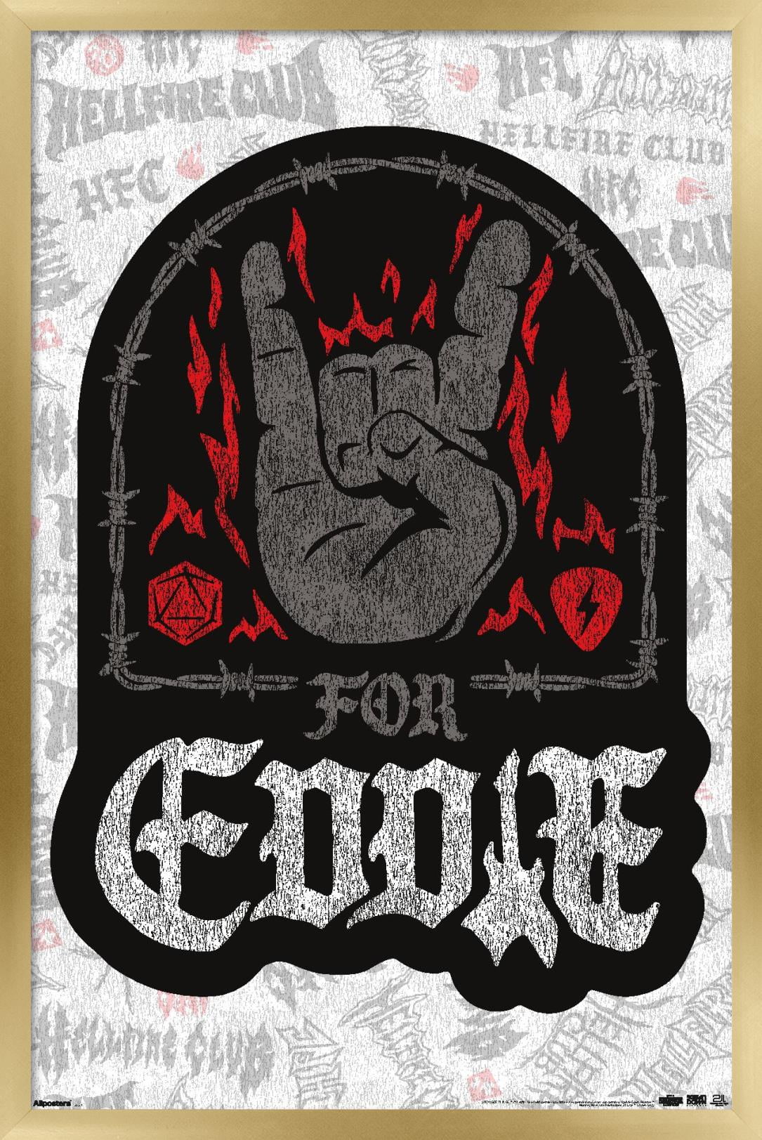 Netflix Stranger Things: Season 5 (2025) - For Eddie Patch Wall Poster ...