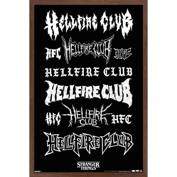 Netflix Stranger Things: Season 5 (2025) - Hellfire Logos Wall Poster ...