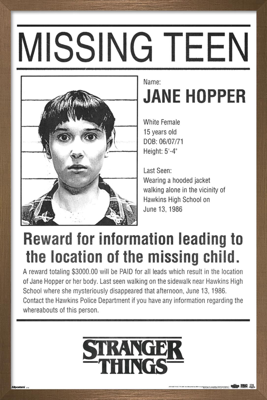 Netflix Stranger Things: Season 5 - Missing Teen One Sheet Wall Poster ...