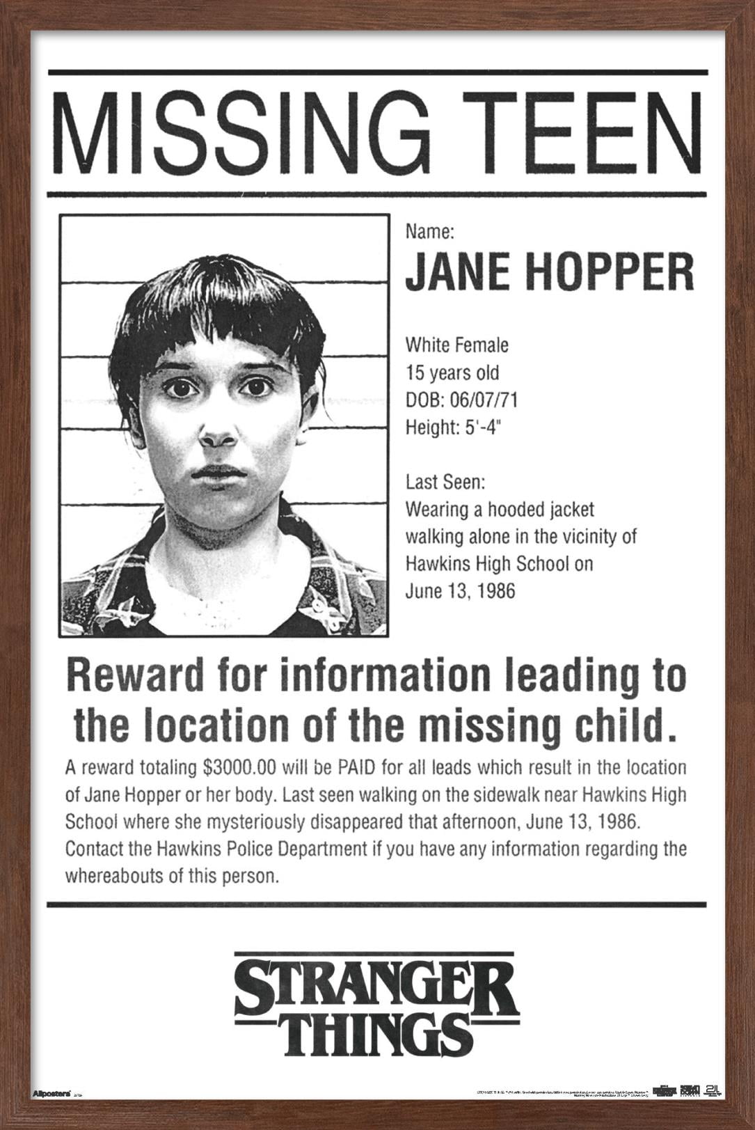 Netflix Stranger Things: Season 5 - Missing Teen One Sheet Wall Poster ...