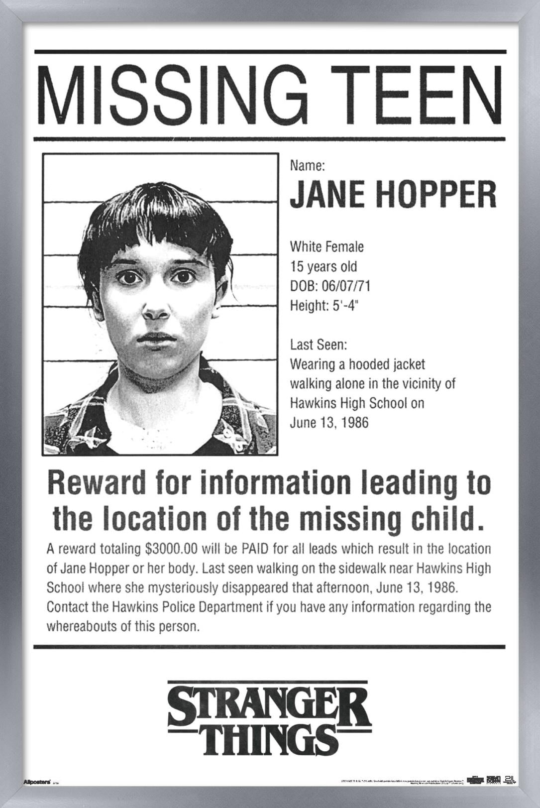 Netflix Stranger Things: Season 5 - Missing Teen One Sheet Wall Poster ...