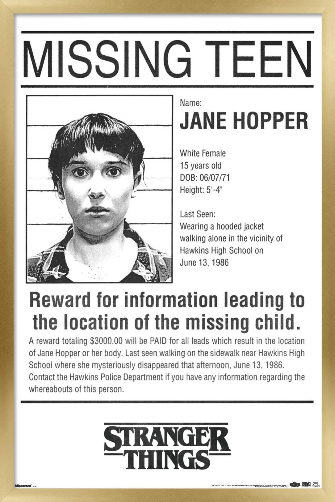 Netflix Stranger Things: Season 5 - Missing Teen One Sheet Wall Poster ...