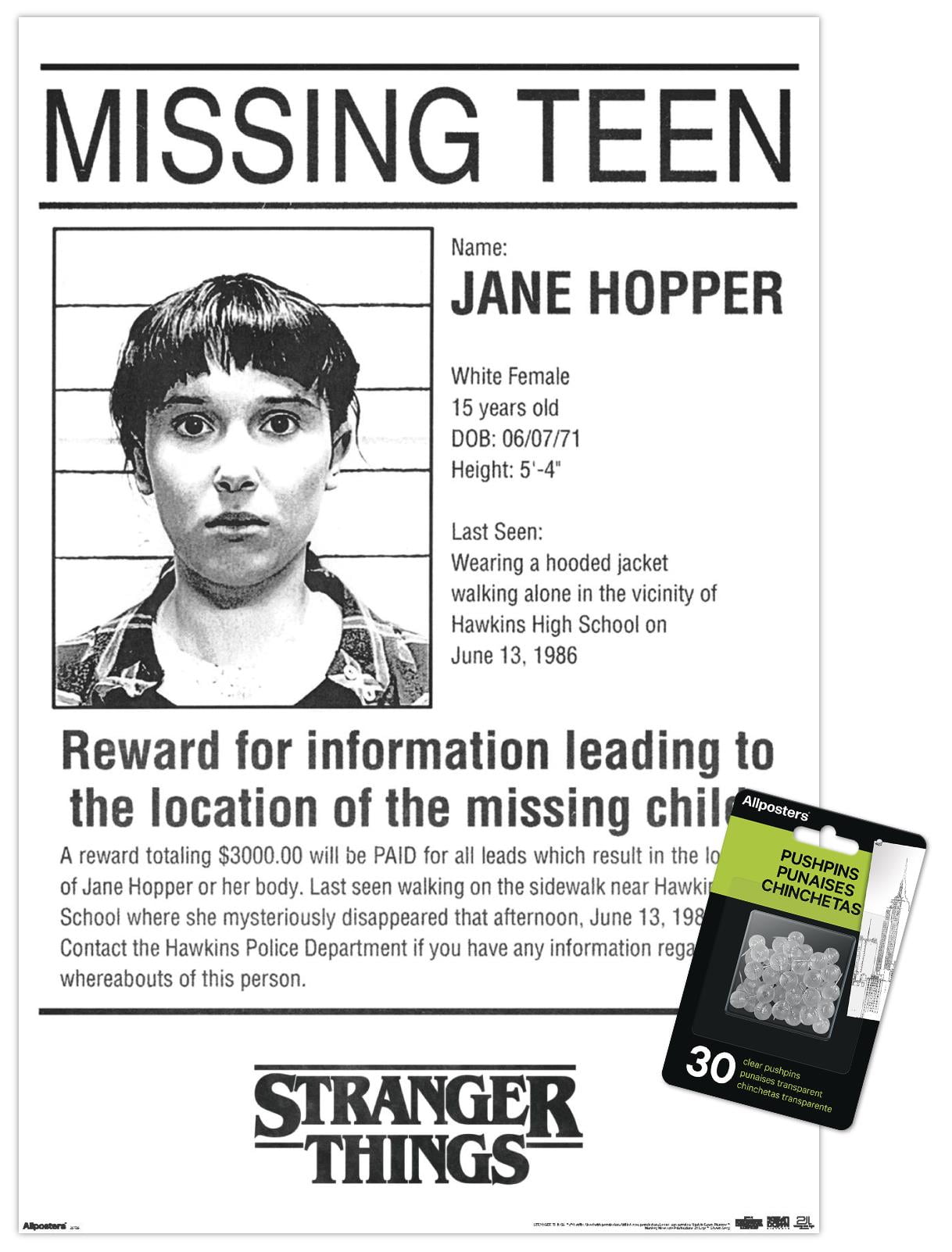 Netflix Stranger Things: Season 5 - Missing Teen One Sheet Wall Poster ...