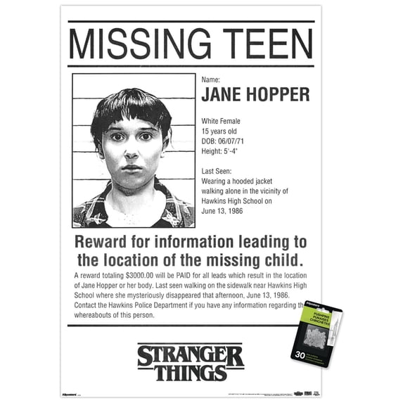Netflix Stranger Things: Season 5 (2025) - Missing Teen One Sheet Wall ...