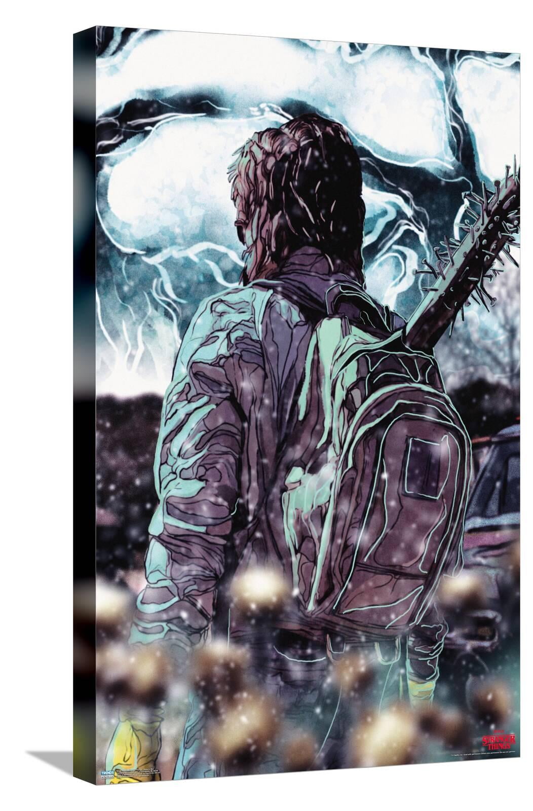 Netflix Stranger Things - Steve's Bat Canvas Wall Poster, 14.725" x 22. ...