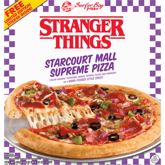Netflix Stranger Things Hand-Tossed Crust Starcourt Mall Supreme Pizza ...
