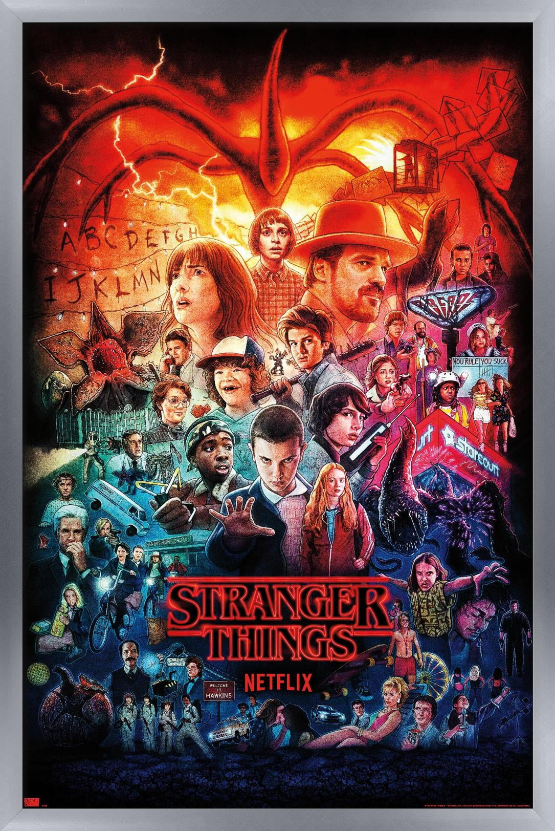 Netflix Stranger Things - Three Seasons One Sheet Wall Poster, 14.725 ...