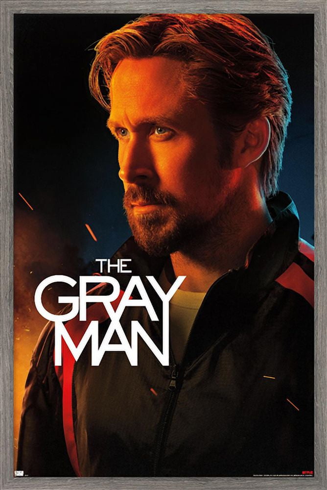 Netflix The Gray Man - One Sheet Wall Poster, 22.375" x 34" Framed ...