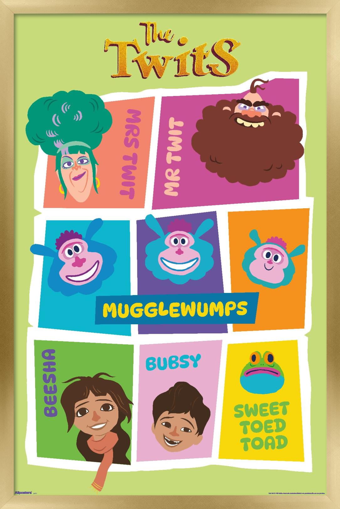 Netflix The Twits (2025) - Grid Wall Poster, 14.725" x 22.375" Framed ...