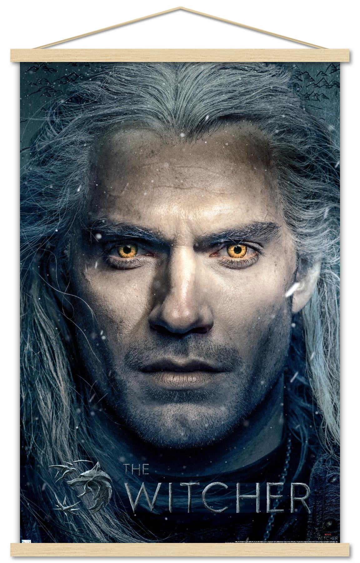 Netflix The Witcher - Closeup Wall Poster with Wooden Magnetic Frame ...