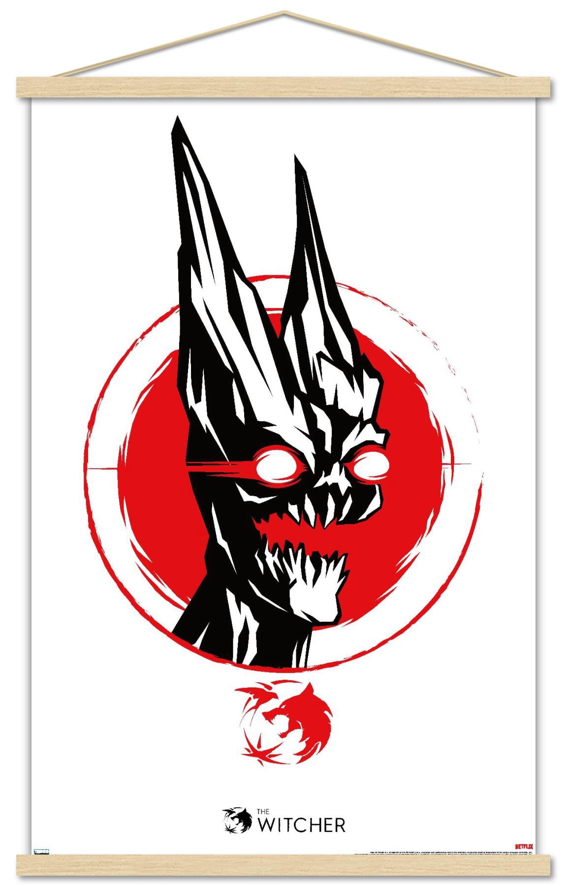 Netflix The Witcher Season 2 - Chernobog Wall Poster with Wooden ...