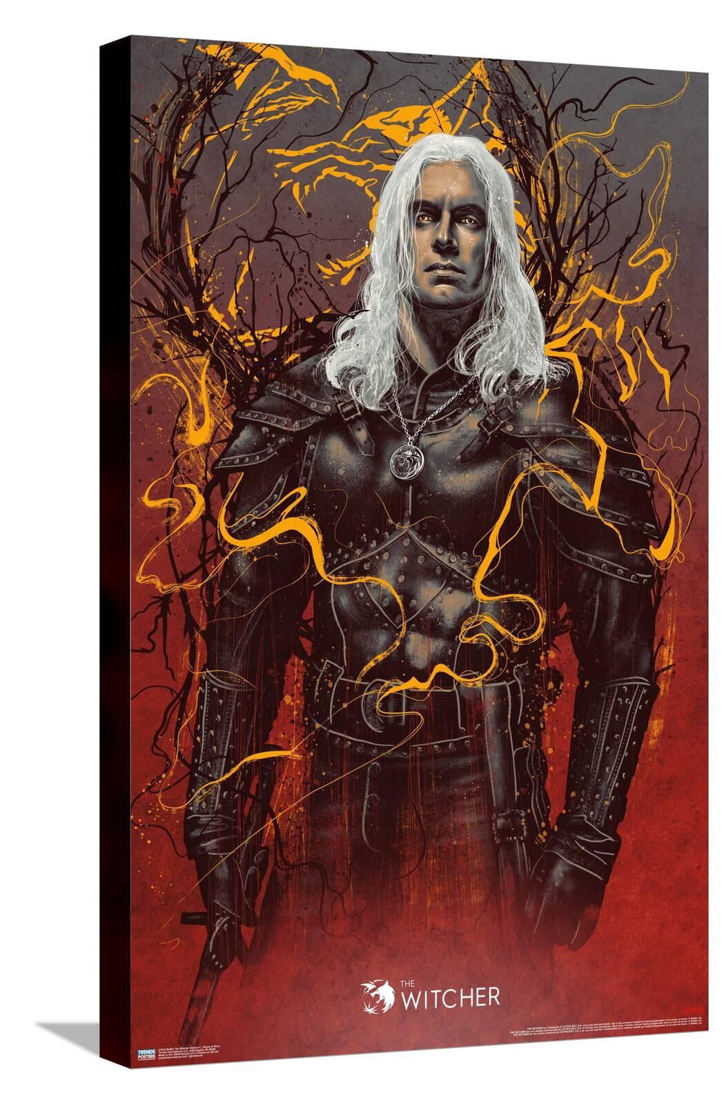 Netflix The Witcher Season 2 - Geralt of Rivia Canvas Wall Poster, 14. ...