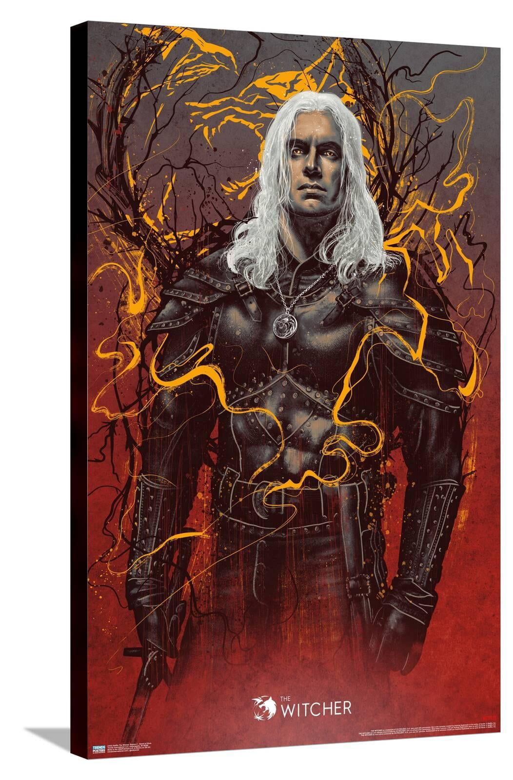 Netflix The Witcher Season 2 - Geralt of Rivia Canvas Wall Poster, 22. ...