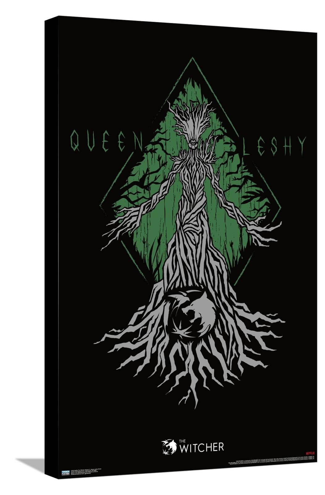 Netflix The Witcher Season 2 - Queen Leshy Green Canvas Wall Poster, 14 ...