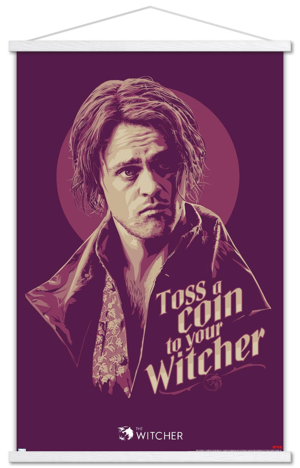 Netflix The Witcher Season 2 - Toss a Coin Wall Poster with Wooden ...