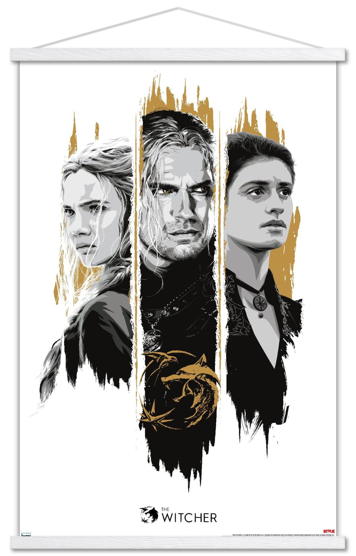 Netflix The Witcher Season 2 - Trio Wall Poster with Wooden Magnetic ...