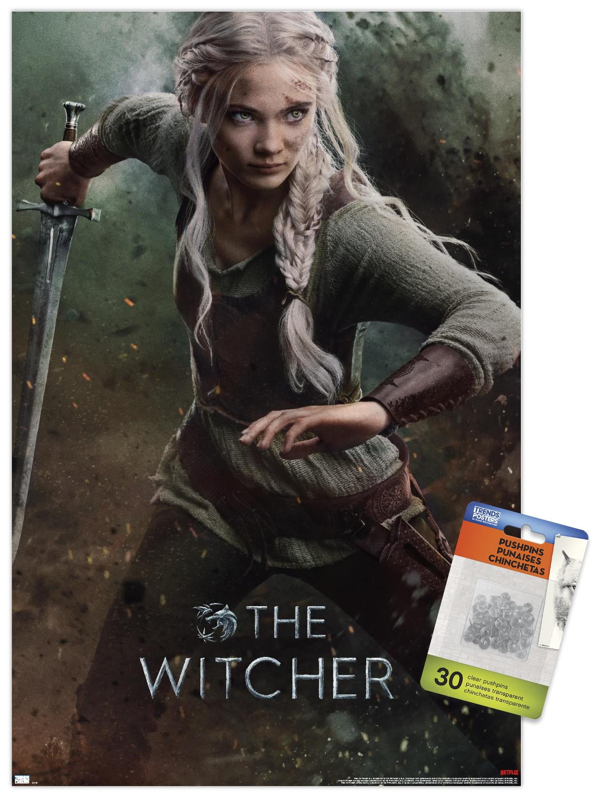 Netflix The Witcher: Season 3 - Ciri One Sheet Wall Poster with Push ...