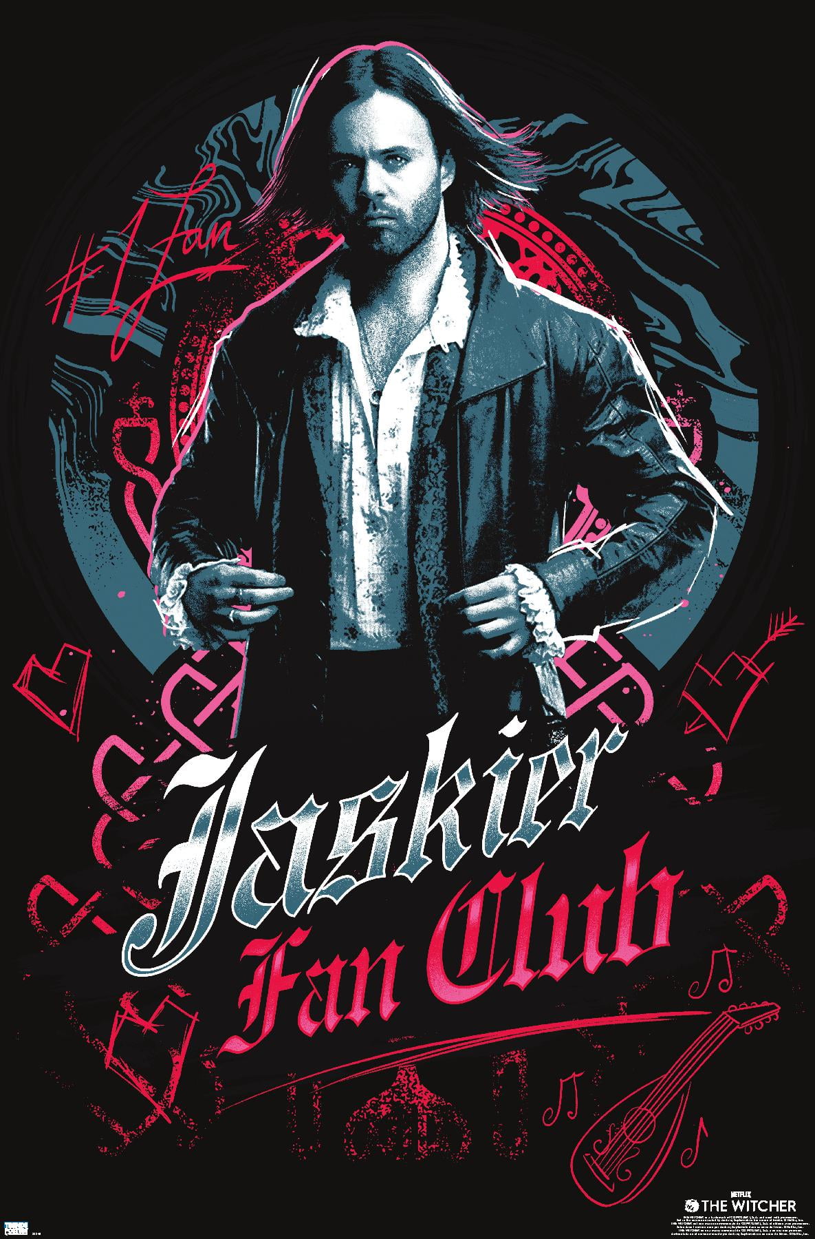 Netflix The Witcher: Season 3 - Jaskier Fan Club Wall Poster, 22.375" x ...