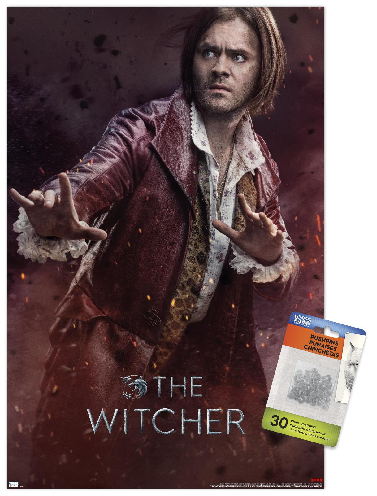 Netflix The Witcher: Season 3 - Jaskier One Sheet Wall Poster with Push ...