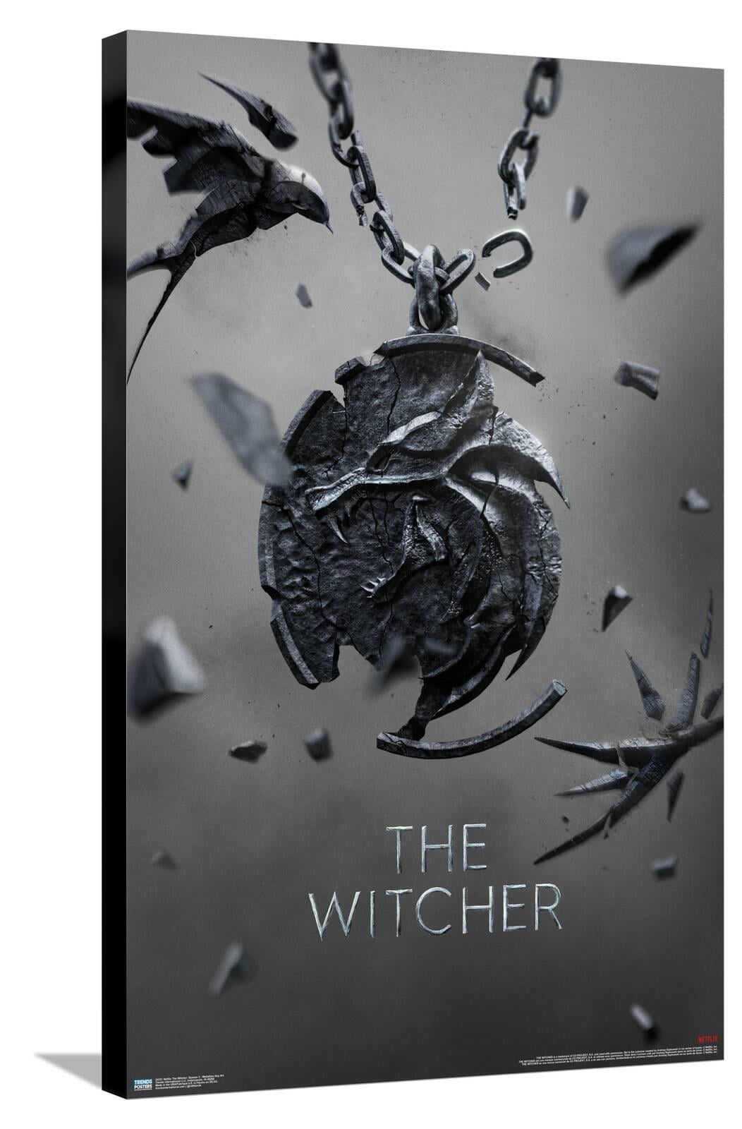 Netflix The Witcher: Season 3 - Medallion Key Art Canvas Wall Poster ...