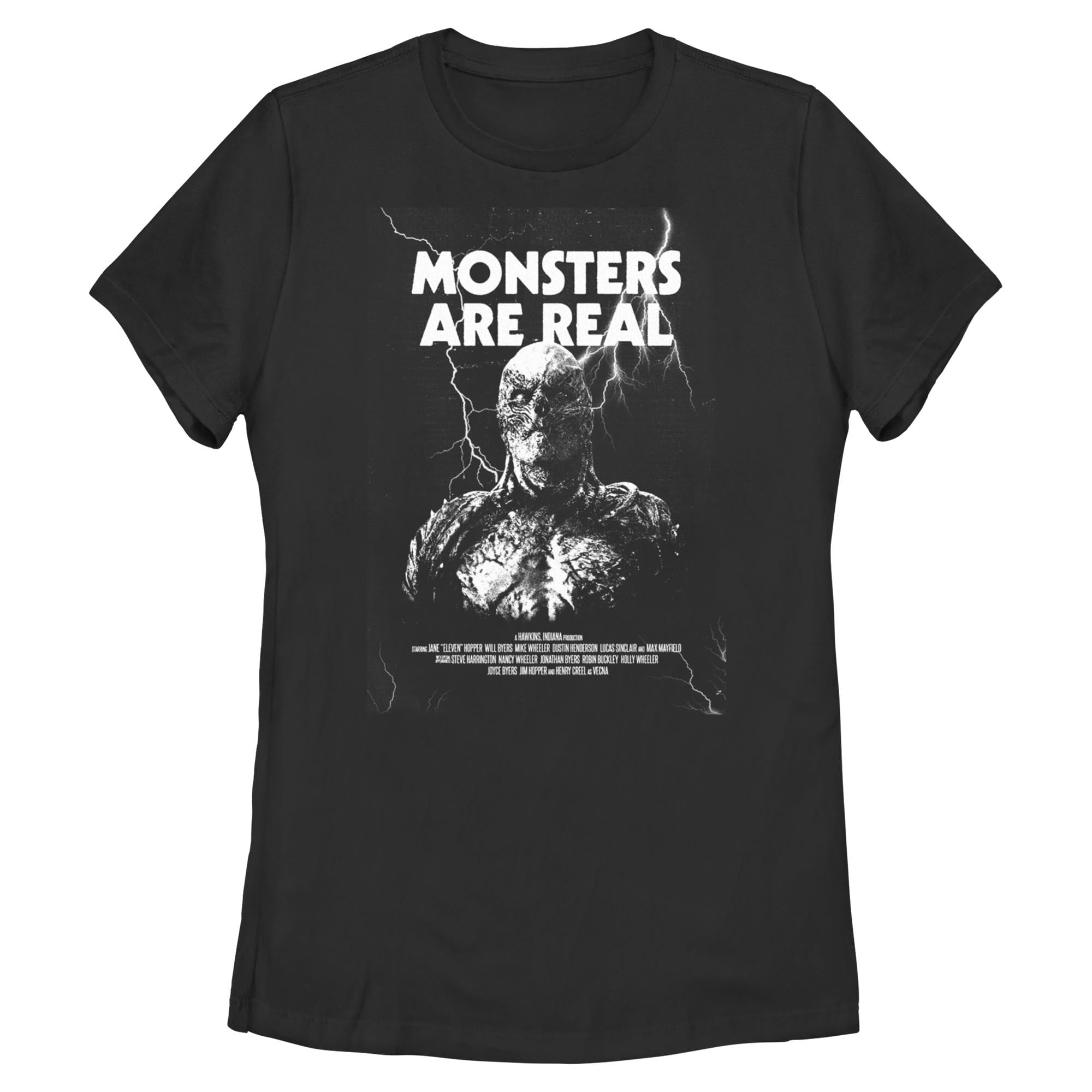 Netflix Women's Stranger Things Lightning Vecna Monsters Are Real T ...