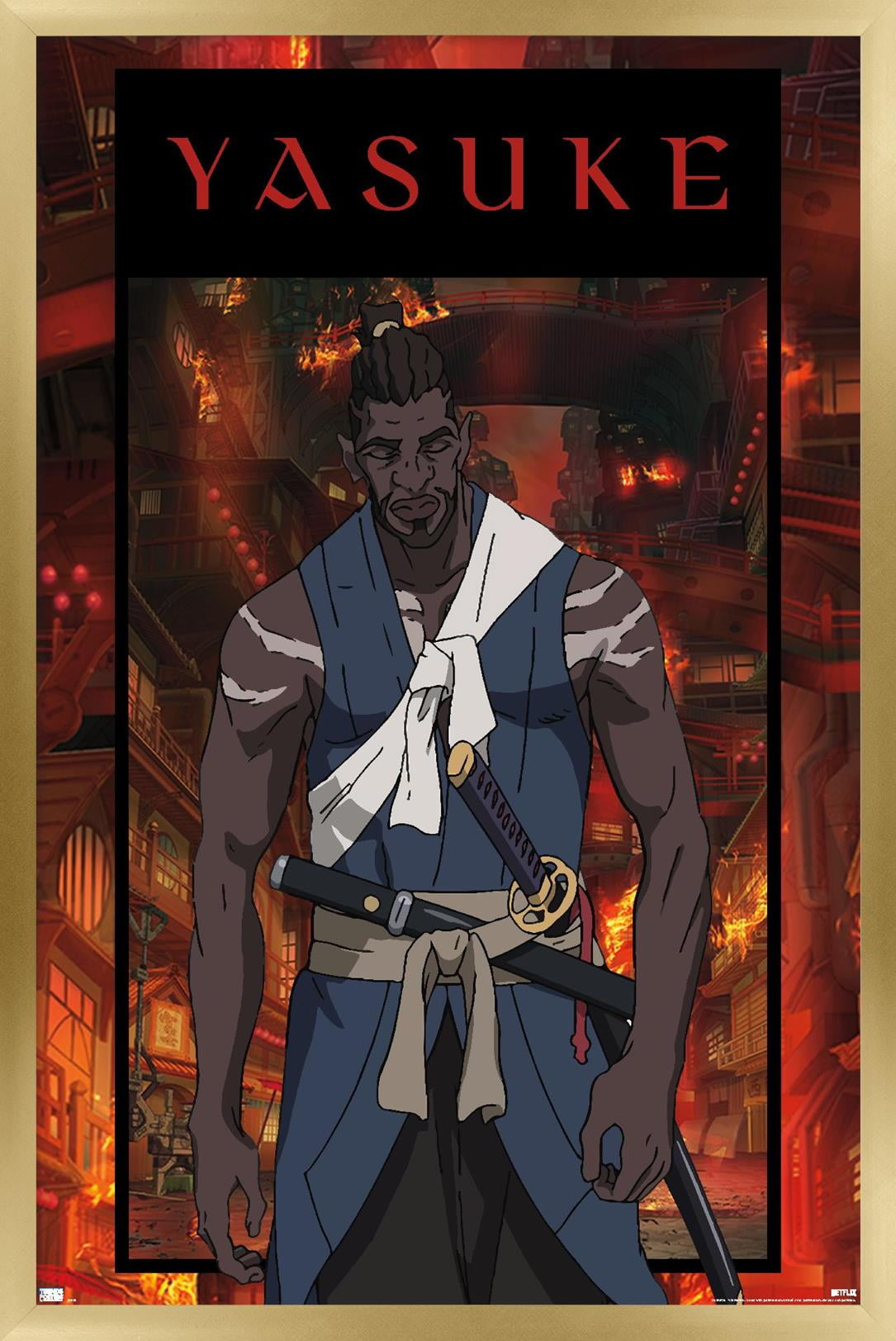 Netflix Yasuke - Key Art Wall Poster, 22.375" x 34" Framed - Walmart.com