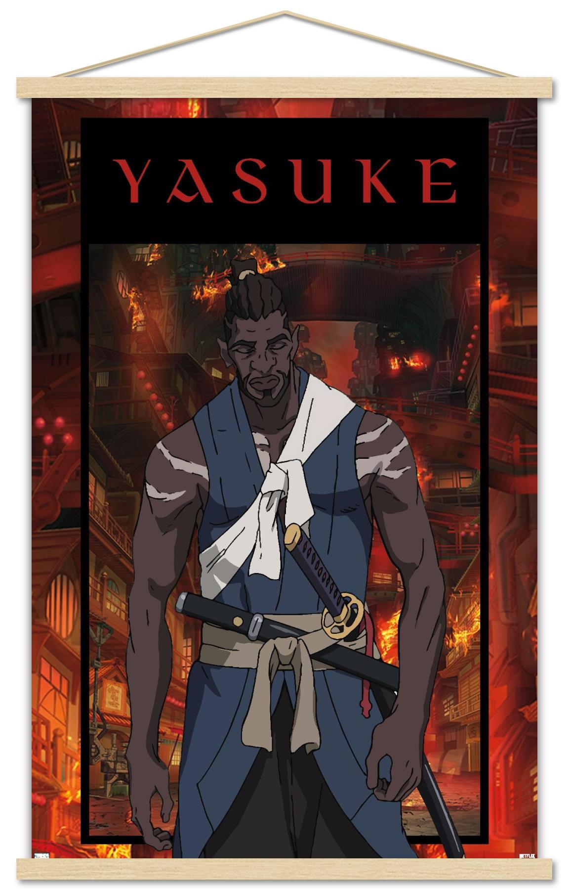 Netflix Yasuke - Key Art Wall Poster with Magnetic Frame, 22.375" x 34 ...