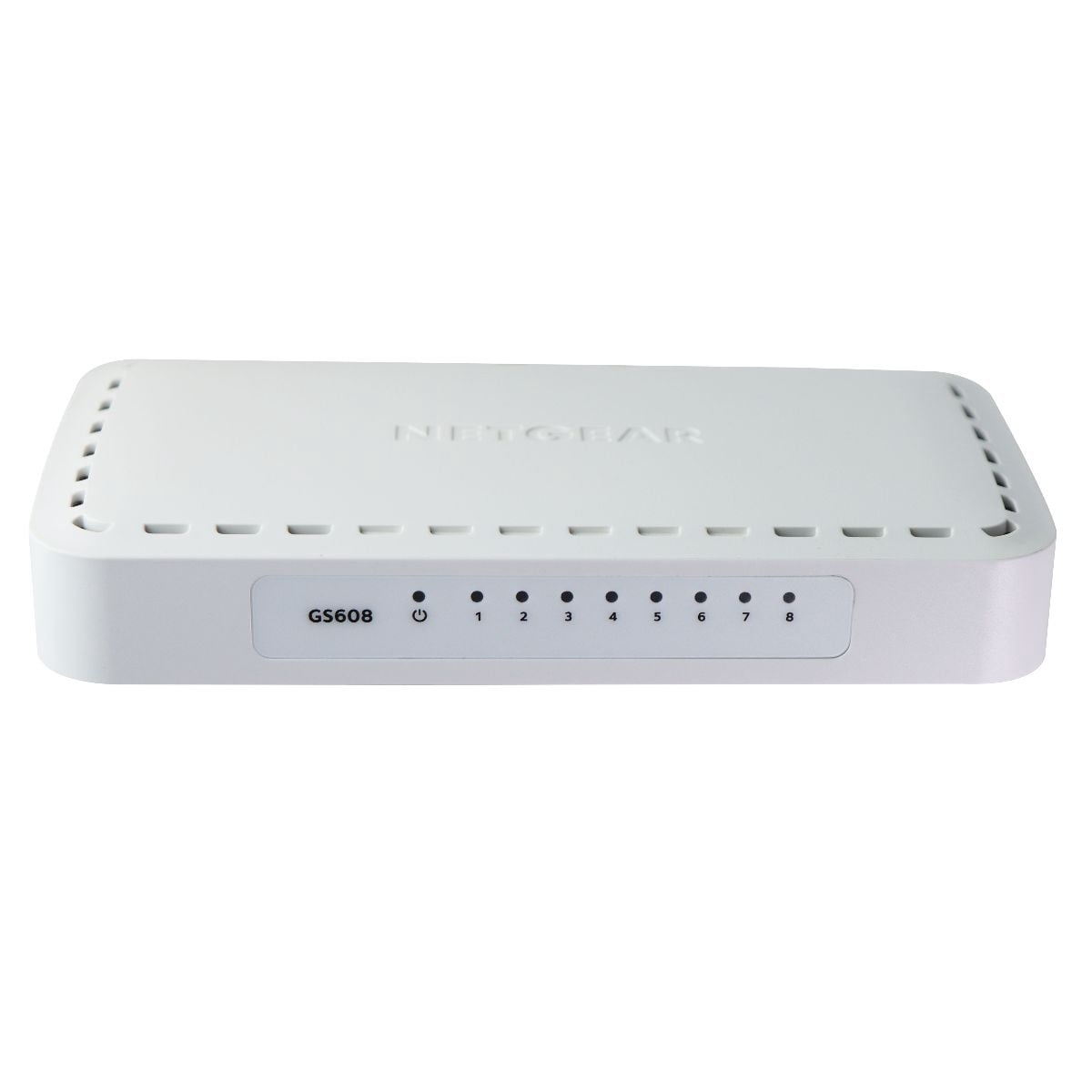 Pre-Owned Netgear 8-Port Gigabit Desktop Switch RJ45 - White (GS608 ...