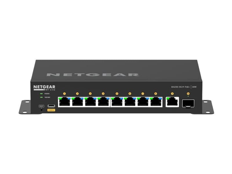 NETGEAR AV Line M4250-9G1F-PoE+ - Switch - L3 - managed - 8 x 10/100 ...