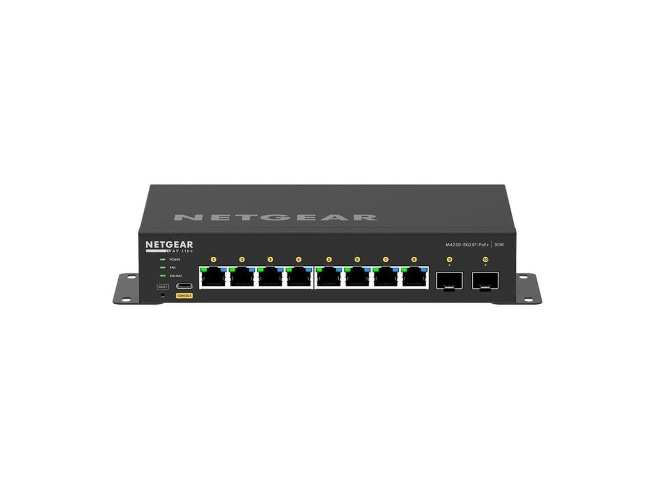 Netgear AV Line M4250 GSM4210PX Ethernet Switch - 8 Ports - Manageable ...