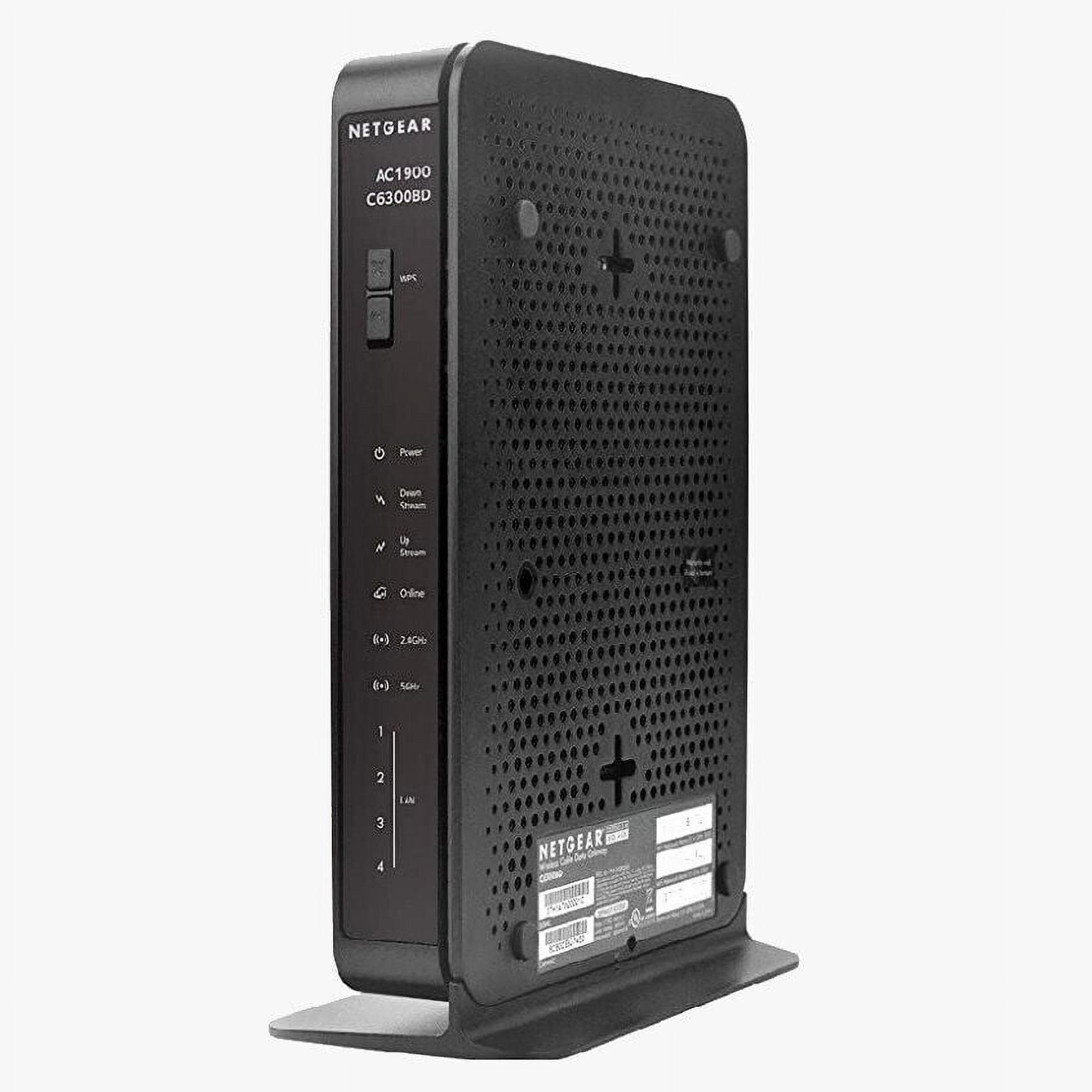 Netgear C6300BD AC1900 Dual-Band 3.0 Wireless Cable Modem Router Data ...