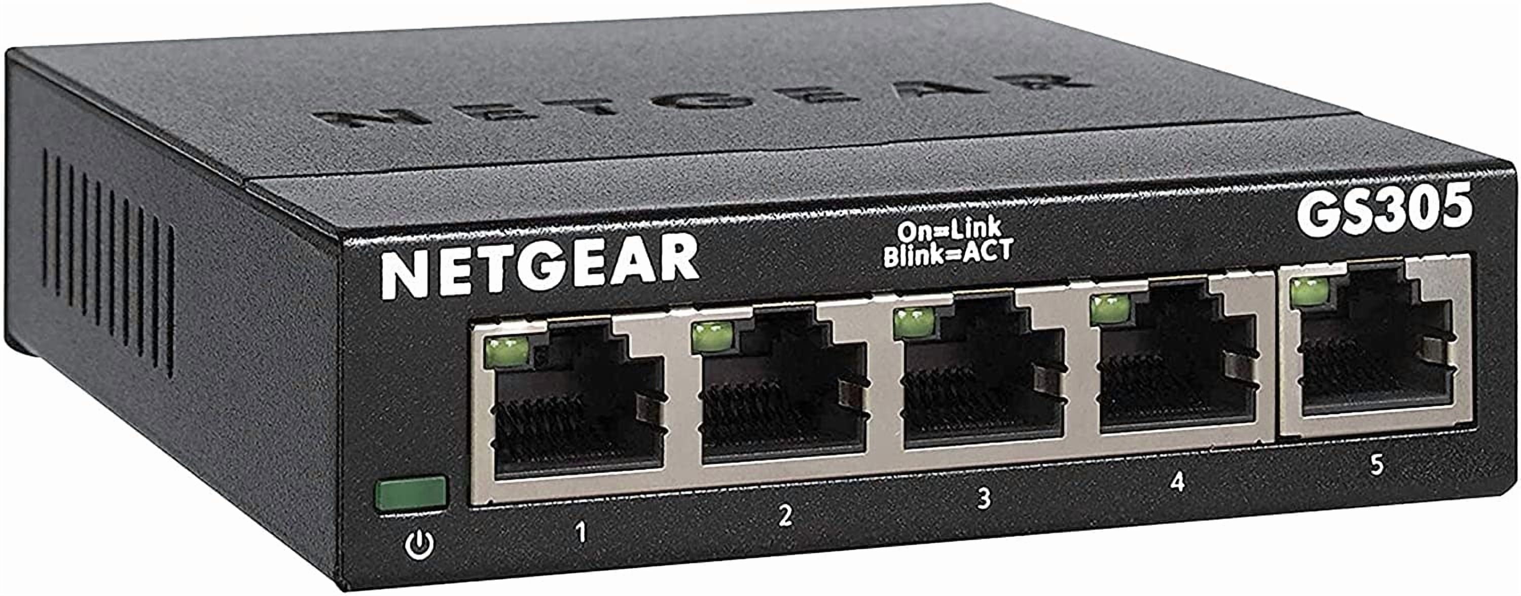 NETGEAR 5-Port Gigabit Ethernet Unmanaged Switch (GS305), Desktop ...