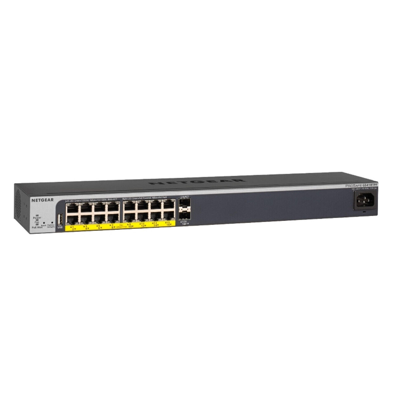 Netgear GS418TPP 18-Port ProSafe Gigabit Ethernet Smart Network ...