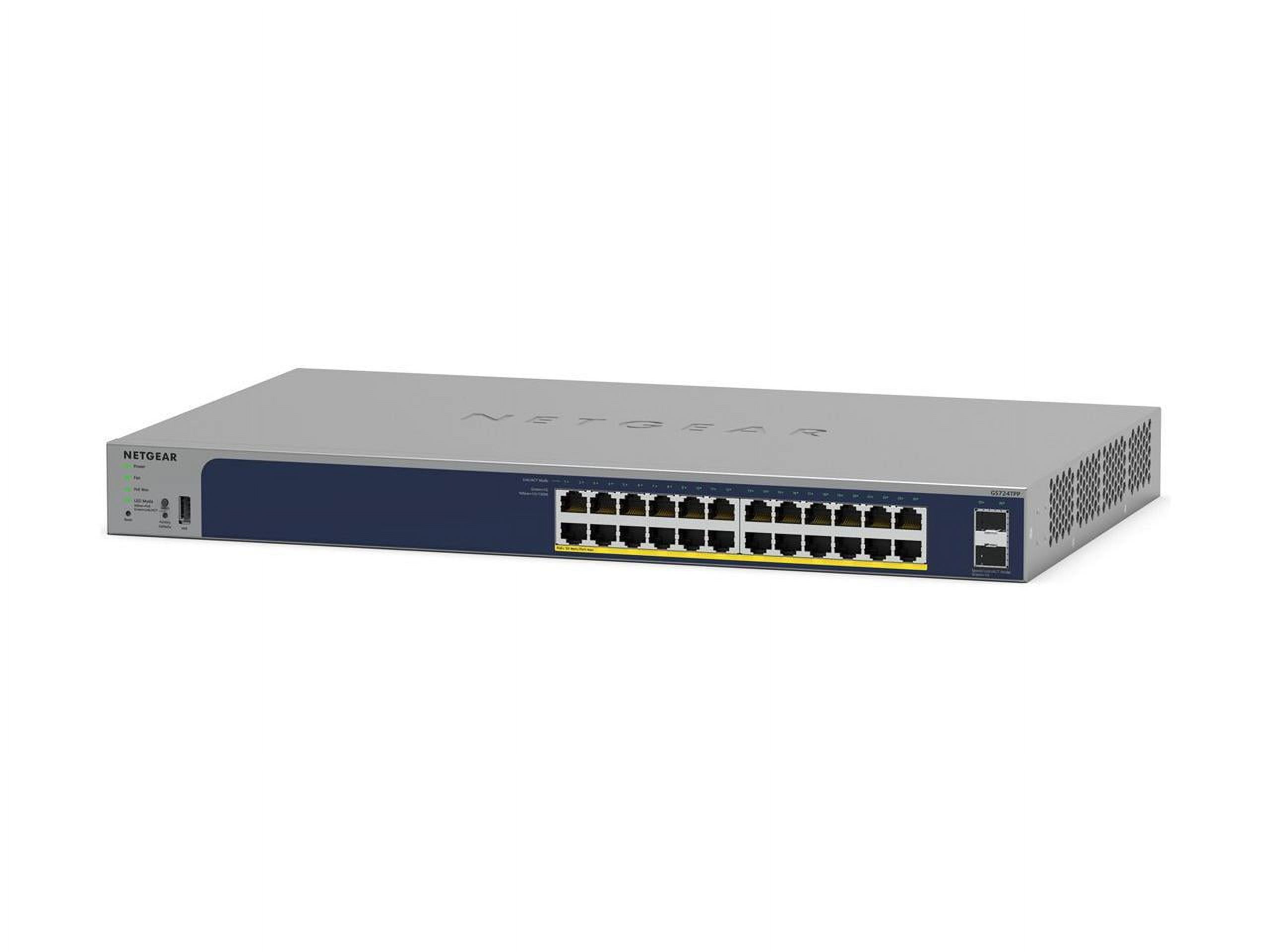 Netgear ProSafe GS728TPP - 24 Port Manageable Gigabit Ethernet Switch ...