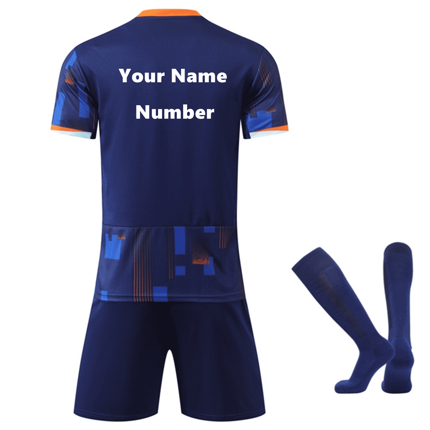 Netherlands Away UEFA Euro Cup 2024 Customized Soccer Jersey Kit ...