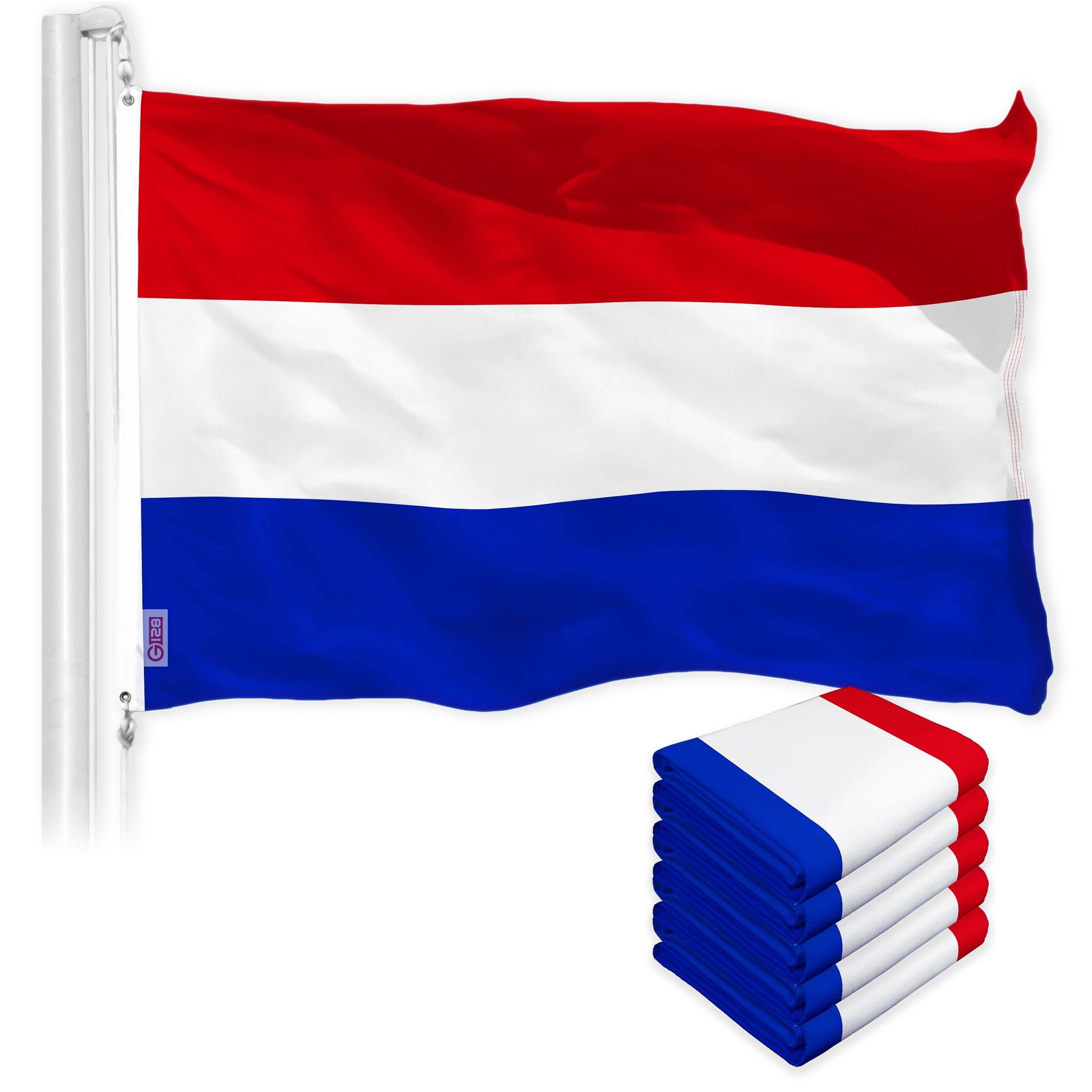 Netherlands Dutch Flag 3x5FT 5-Pack 150D Printed Polyester By G128 ...