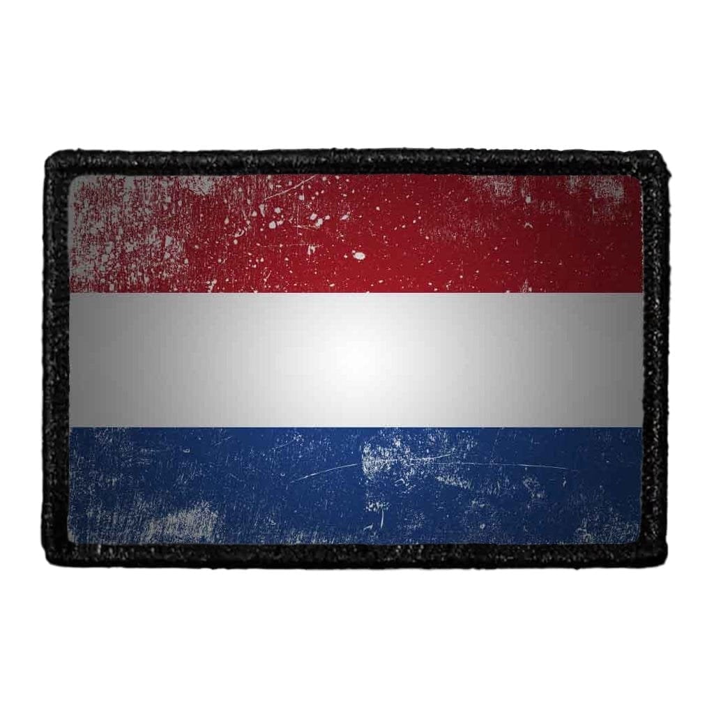 Netherlands Flag - Color - Distressed - Removable Patch - Walmart.com