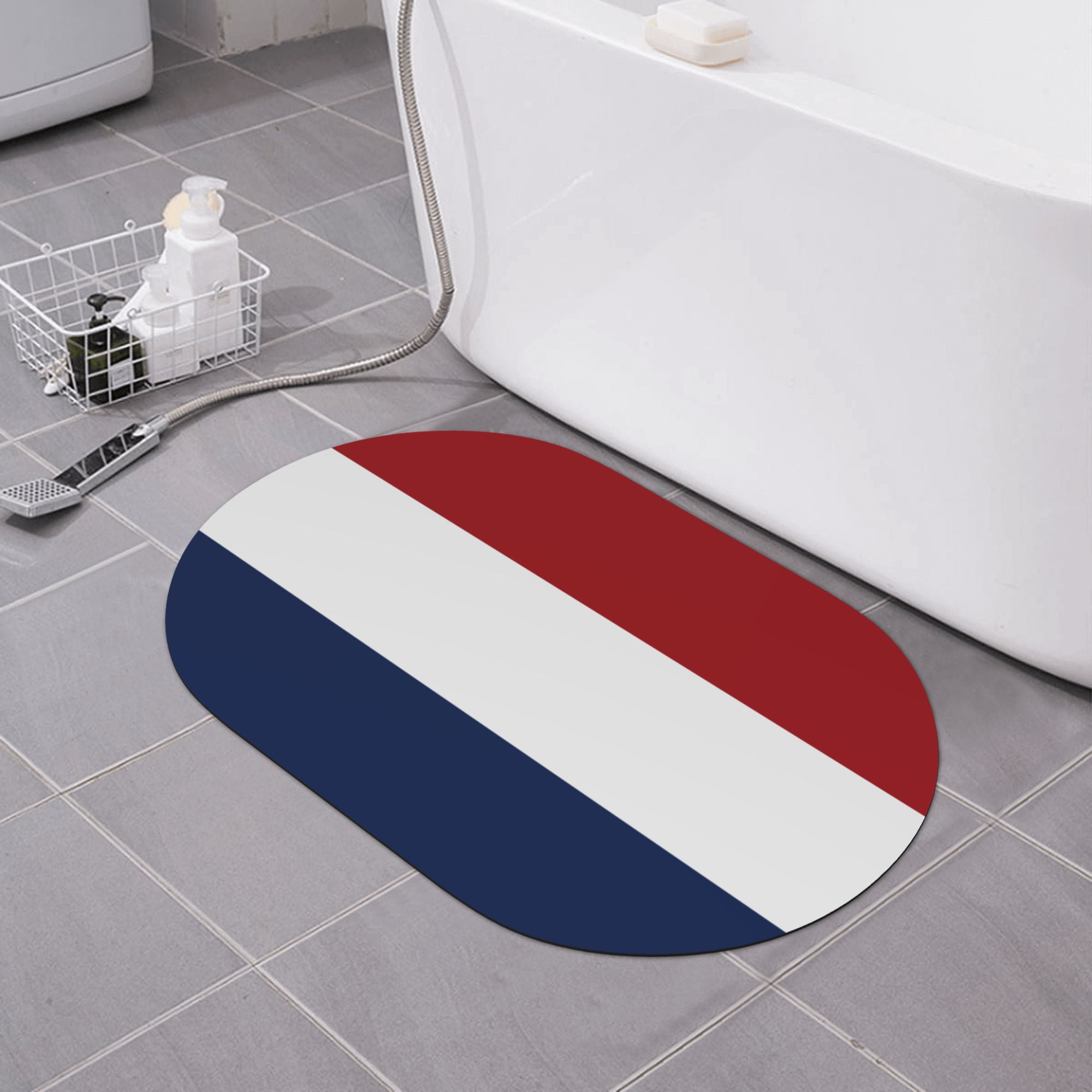 Netherlands Flag – Diatomaceous Stone Bath Mat |23.6 * 15.3 Inch| Non ...